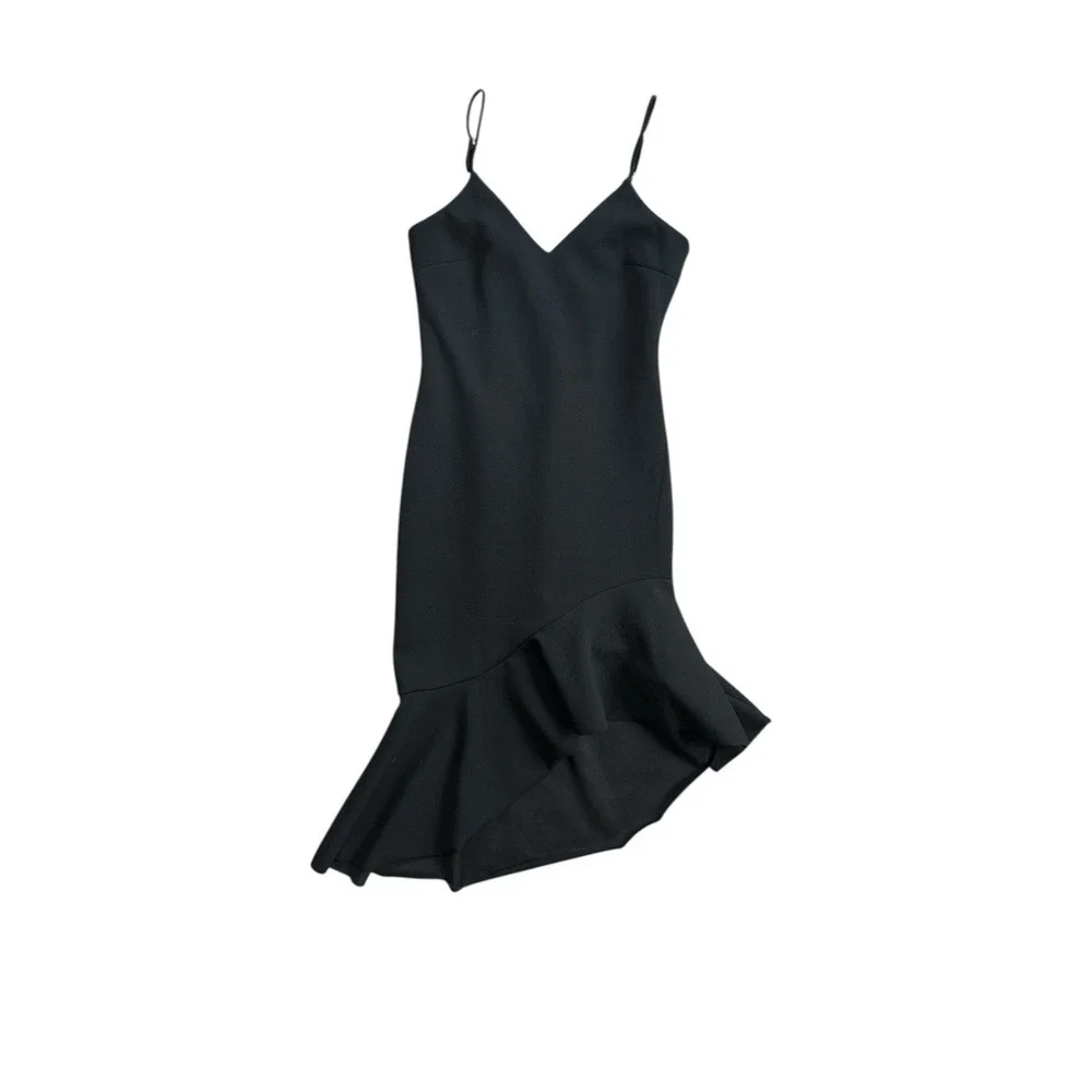 Elliatt | Dresses | Elliatt Revolve Artemis Asymmetric Ruffle Black ...